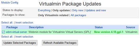 Virtualmin Package Updates Install Failed No More Mirrors To Try