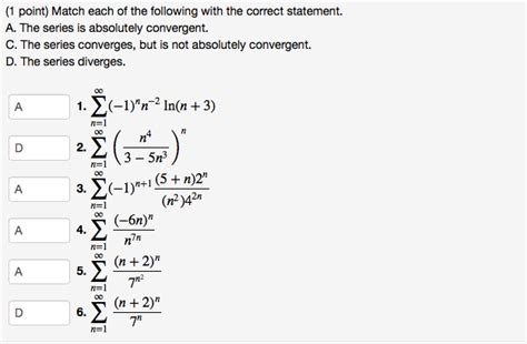 Solved Point Match Each Of The Following With The Chegg Com