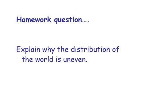 Popultation Density And Distribution Ppt