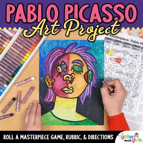 Pablo Picasso Art Game Oil Pastel Project And Cubism Art Lesson