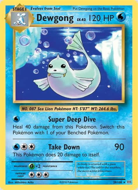 Everything About Dewgong — Evolution Moves And Tcg Cards Pokemondex