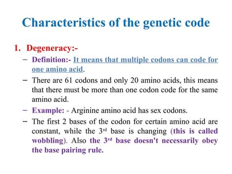 Genetic Code And Mutation Types And Effects Pptx