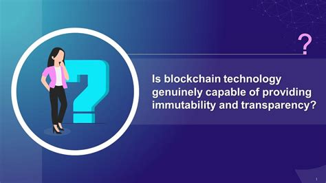 Discussion Question On Blockchain Immutability And Transparency Training Ppt Ppt Powerpoint