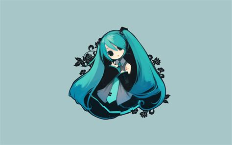 Chibi Hatsune Miku Wallpapers Top Free Chibi Hatsune Miku Backgrounds WallpaperAccess