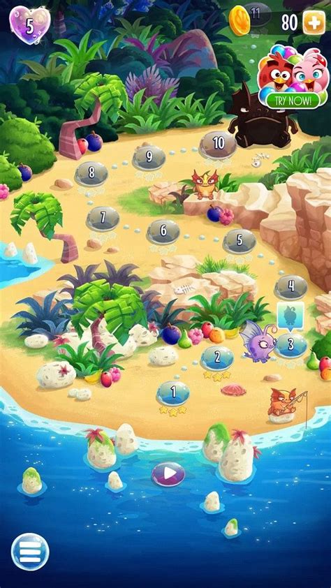 Nibblers Fruit Match Puzzle Game Concept Art