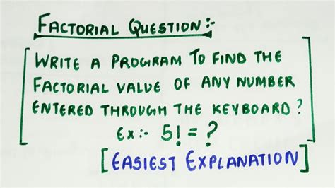 Write A Program To Find The Factorial Value Of Any Number Entered Through The Keyboard In Java
