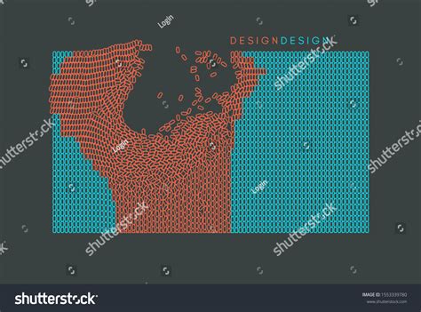 irregular array matrix random ovals background stock vector royalty