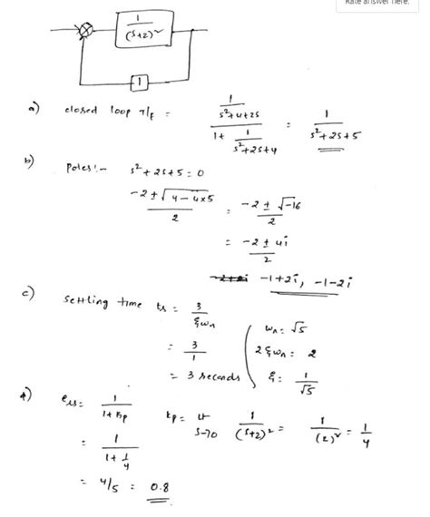 Solved Problem S For The Feedback Control System With H1