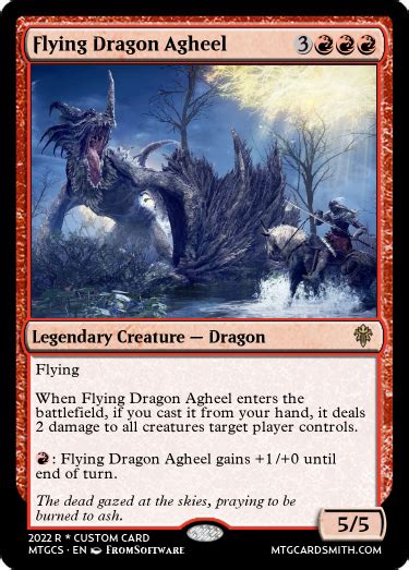 I Made A Flying Dragon Agheel Magic Card Reldenring