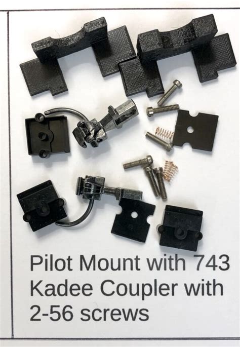 Pilot Mount Alcos2 Front Back For Kadee Coupler 743 Pocket Or