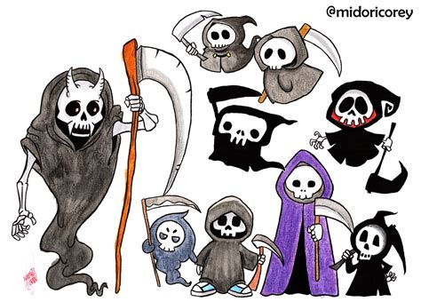 A Grim Get Together By Midoricorey On Newgrounds