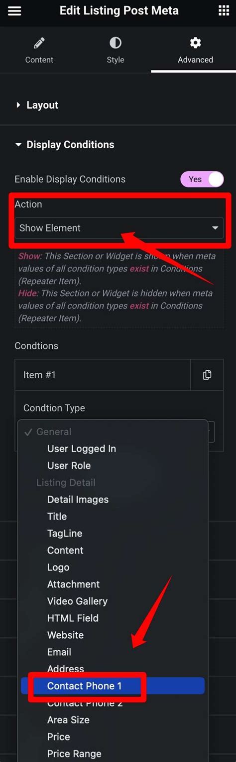 Display Condition Javo Theme Documentation