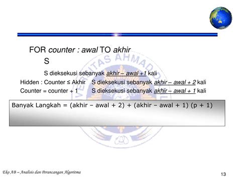 Ppt Analisis Dan Perancangan Algoritma Kuliah 5 Looping Iteratif Rekursif Powerpoint