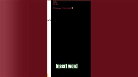 Java String Program Insert Word In The Program Coding Yt Youtube