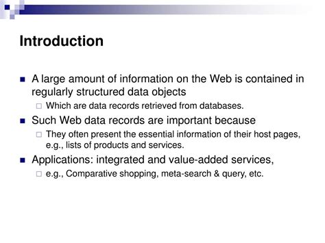 ppt structured data extraction from web based on partial tree