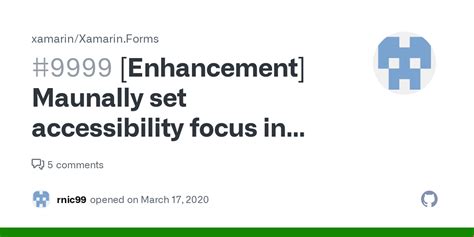 Enhancement Maunally Set Accessibility Focus In Xamarin Forms Issue Xamarin Xamarin