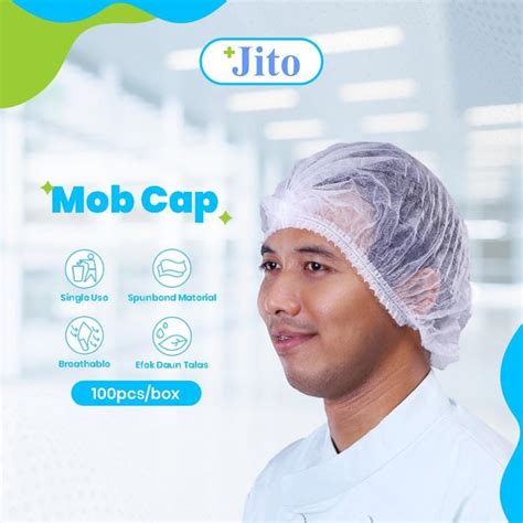 Promo Jito Mob Cap Nurse Cap Penutup Kepala 100 Pcs Hijau Jakarta
