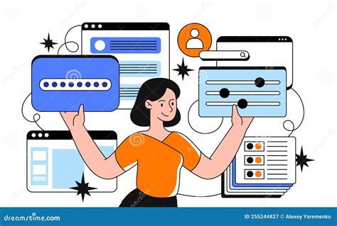 Ui Ux Design Stock Vector Illustration Of Design Doodle 255244827