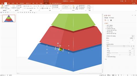 ppt 고급 강의 3d 피라미드 만들기 3d pyramid 템플릿 리온 ppt