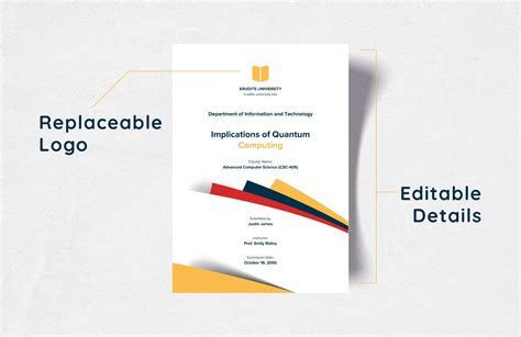 Assignment Cover Page Design Themeroute