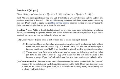 Solved Problem Pts Give A Direct Proof That Chegg Com