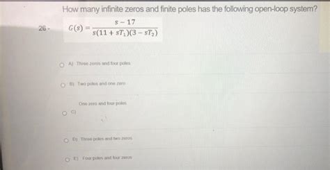 Solved 29 Gain Margin Of Nyquist Plot Is Equal To Oa Ob