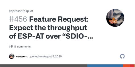 Feature Request Expect The Throughput Of Esp At Over Sdio Spi” Solution To Reach 1mbytess