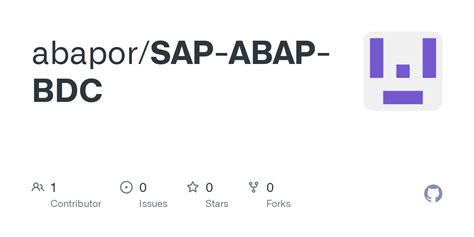 Github Abapor Sap Abap Bdc