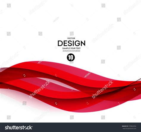 Abstract Smooth Color Wave Vector Curve Stock Vector Royalty Free Shutterstock
