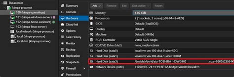 Proxmox Passthrough ổ Cứng Vào Vm