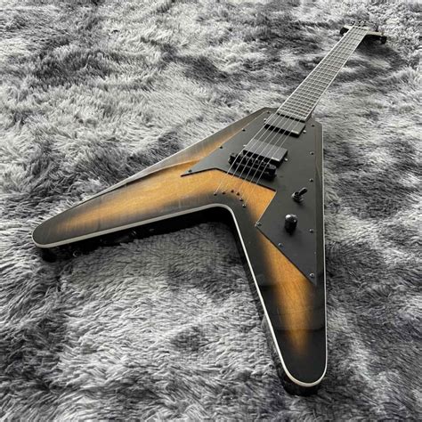 Custom Flying V Irregular Shaped Body Electric Guitar Accept Oem Order
