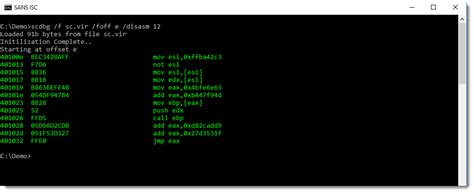 Analyzing Encoded Shellcode With Scdbg
