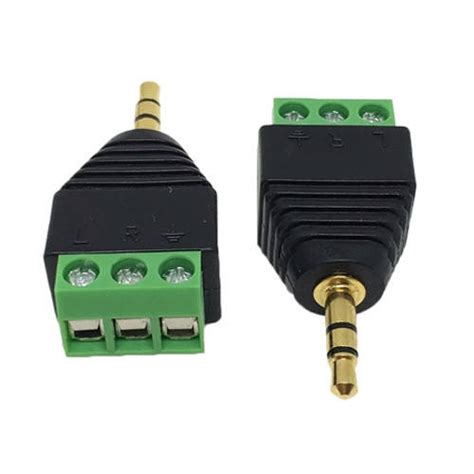 Переходник 3.5мм TRS mini-jack джек папа - клеммники 3pin Без бренда ...