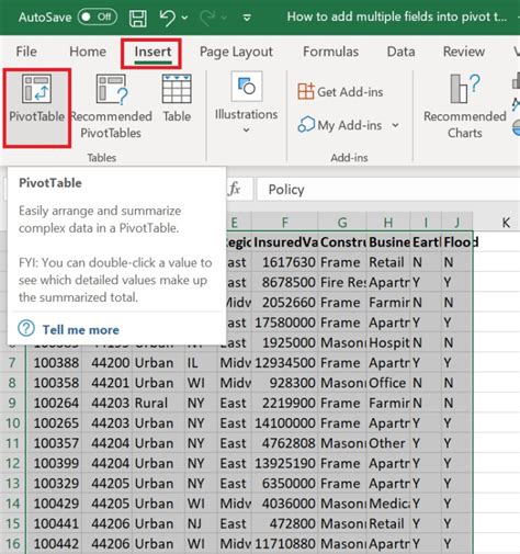 如何在Excel中将多个字段添加到数据透视表中 极客教程 如何在Excel中将多个字段添加到数据透视表中 极客教程