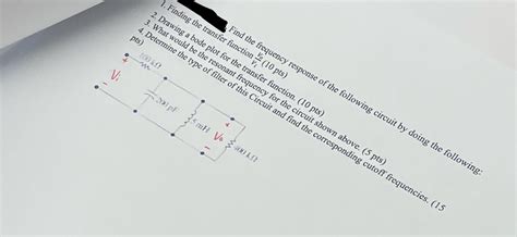 Answer All Parts And Draw The Bode Plot Manually Chegg Com