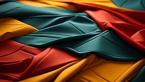 Abstract Silk Wave Pattern In Vibrant Multi Colored Textile Backdrop