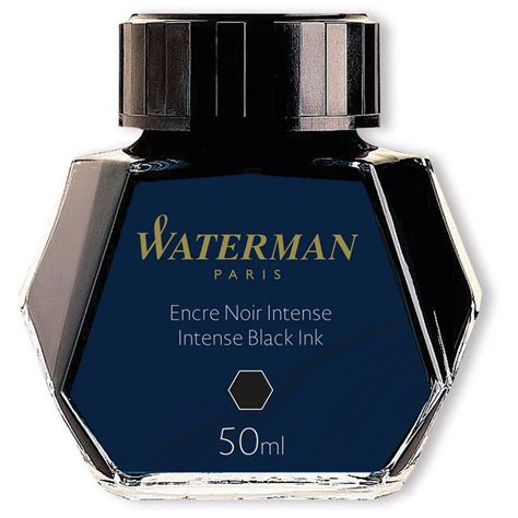 Чернила для перьевой ручки Waterman черные, 50мл - купить с доставкой ...