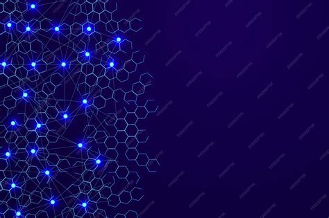 Premium Vector Abstract Lines And Dots Connecting Background Digital Data Technology