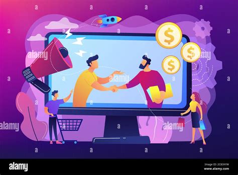 Affiliate Marketing Concept Vector Illustration Stock Vector Image Art Alamy