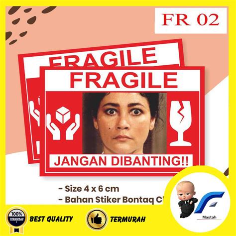 Funny Fragile Sticker Package Sticker Dont Slam Shopee Malaysia