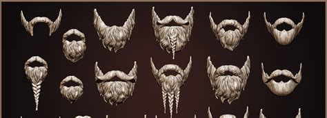 Beard Collection 18 Beard Sculpts Flippednormals