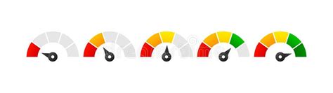 Speedometer Gauge Meter Signs Scale Level Of Performance Speed Dial Indicator Low And High