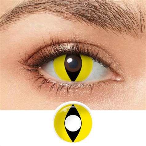 Yellow Cat Eye Contact Lenses Lensmate