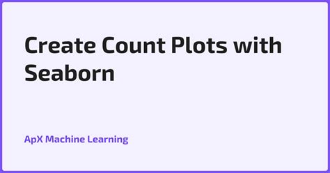 Create Count Plots With Seaborn