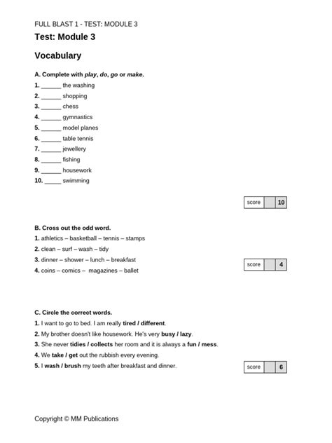 full blast 1 tests mod 3 pdf