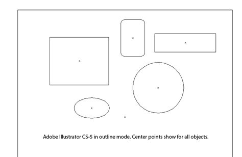 Solved Center Point Missing From Shapes In Outline Mode Adobe Community