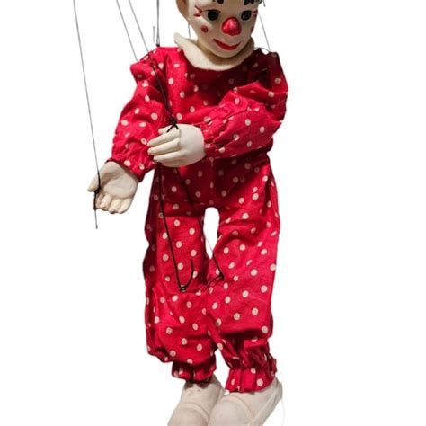 Clown Marionette Puppet Etsy