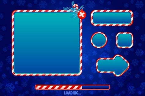 Premium Vector Christmas User Interface And Elements For Game