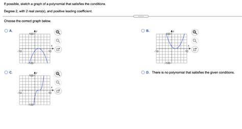 Solved If Possible Sketch A Graph Of A Polynomial That Chegg