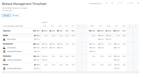 Timesheet Report YouTrack Cloud Documentation